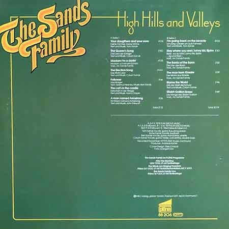 The Sands Family - High Hills And Valleys Vinyl LP ⭐ Вінілова платівка ...